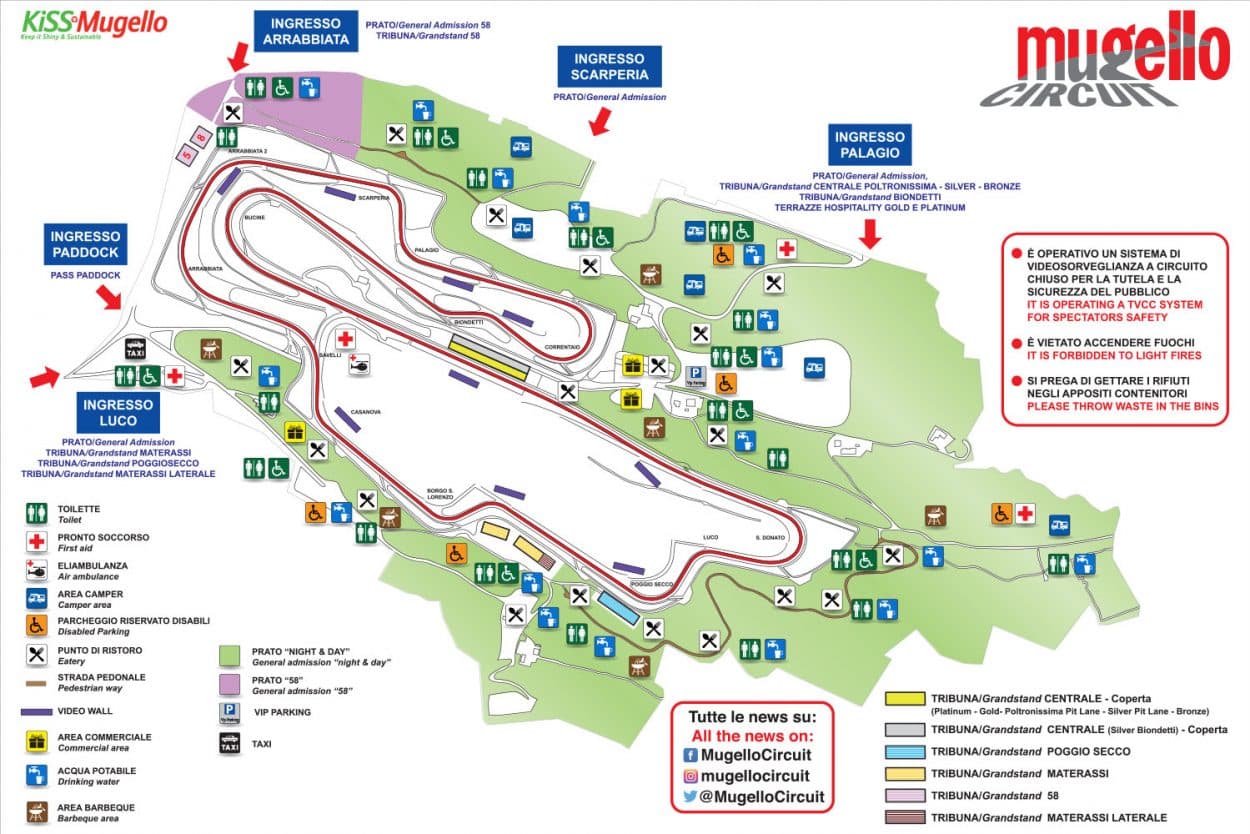 Best seats at the Italian MotoGP, Mugello. Full reviews