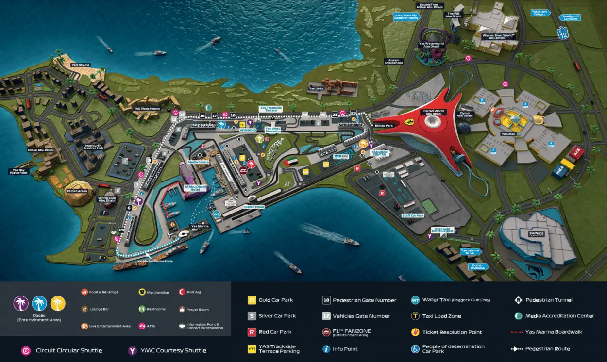 Best seats at the Abu Dhabi F1GP - Know your options