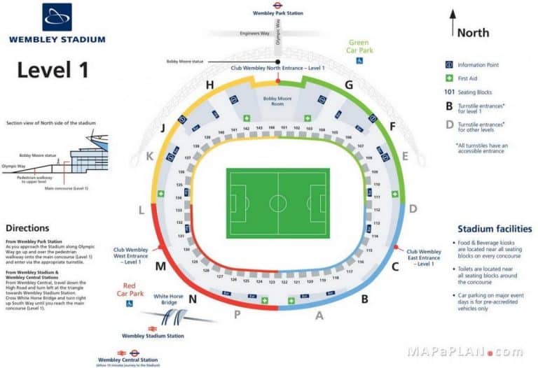 Best seats at Wembley for sport events - Know your options