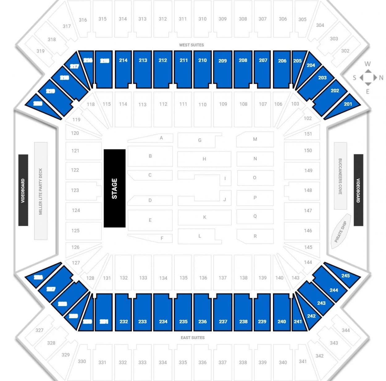 Best seats at the Raymond James Stadium for sports and concerts