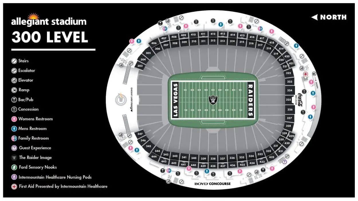 Best seats for Las Vegas Raiders and concerts at the Allegiant Stadium