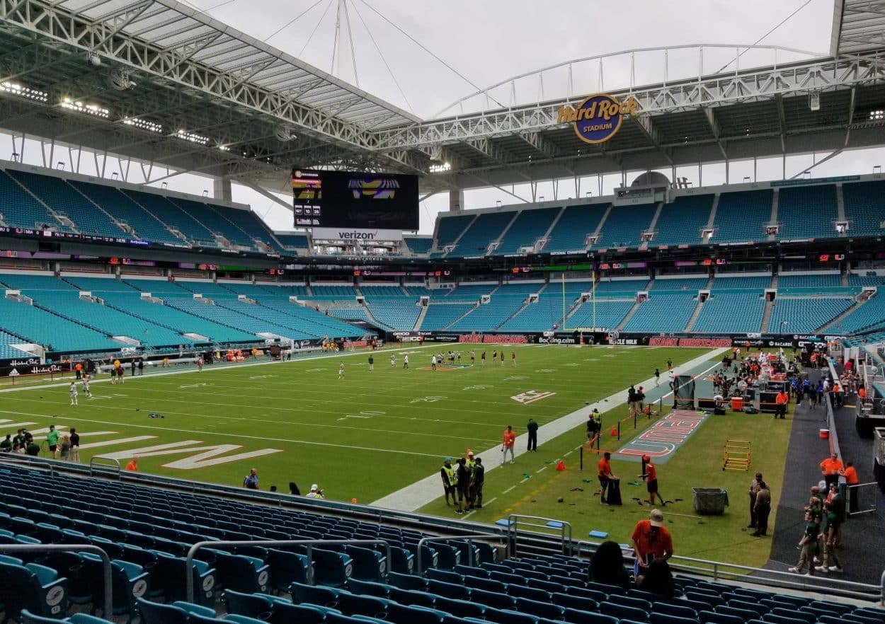 Best seats at the Hard Rock Stadium for Miami Dolphins and concerts