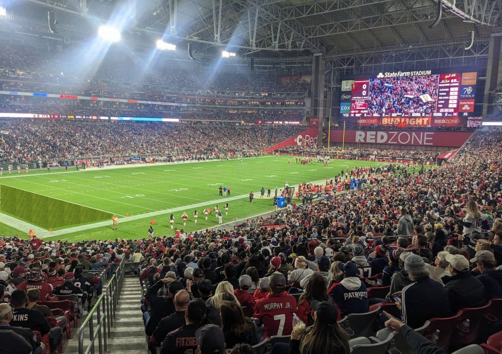 Best seats at State Farm Stadium for Arizona Cardinals games and concerts
