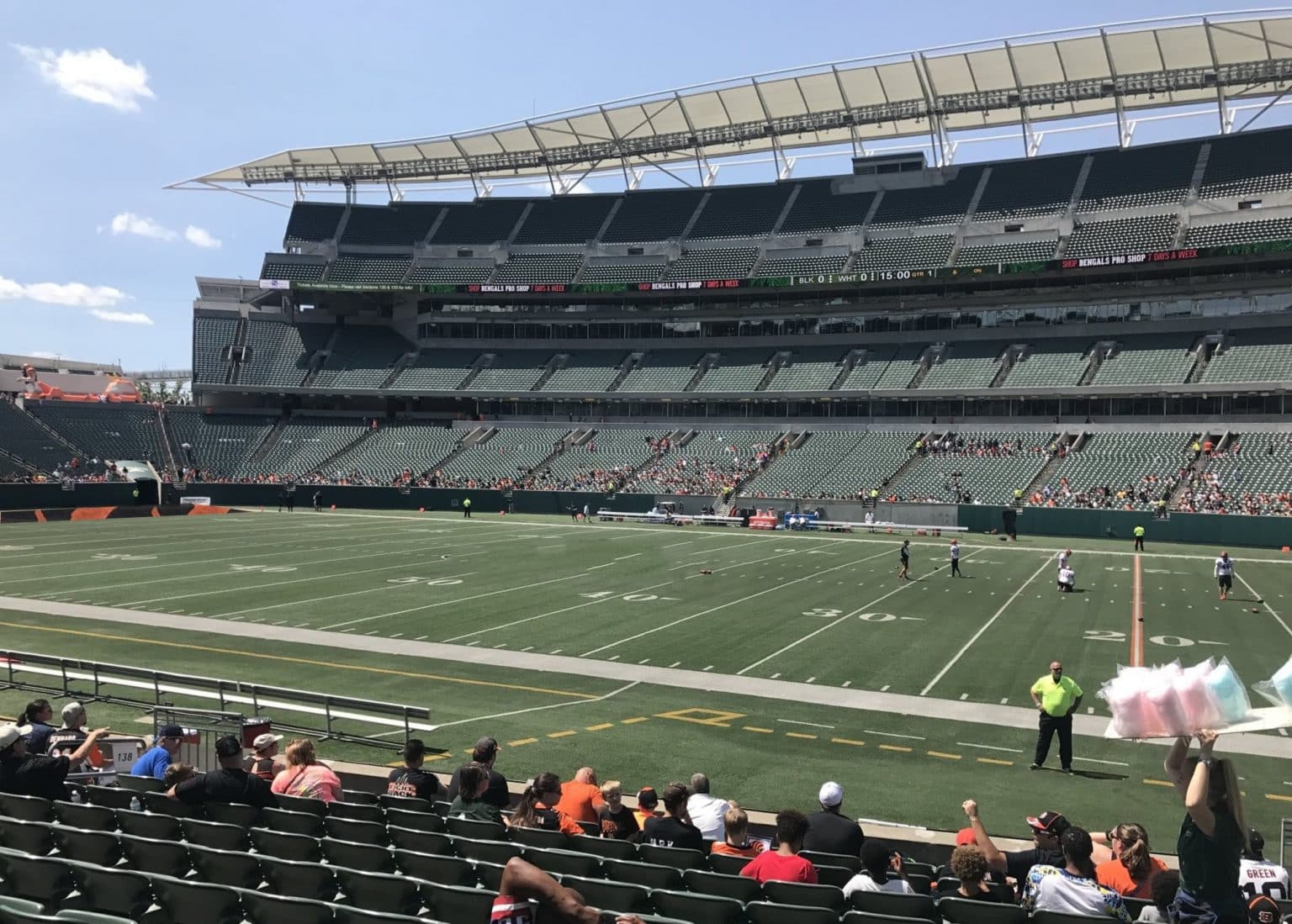 Best seats at the Paycor (Paul Brown) stadium for NFL & Concerts