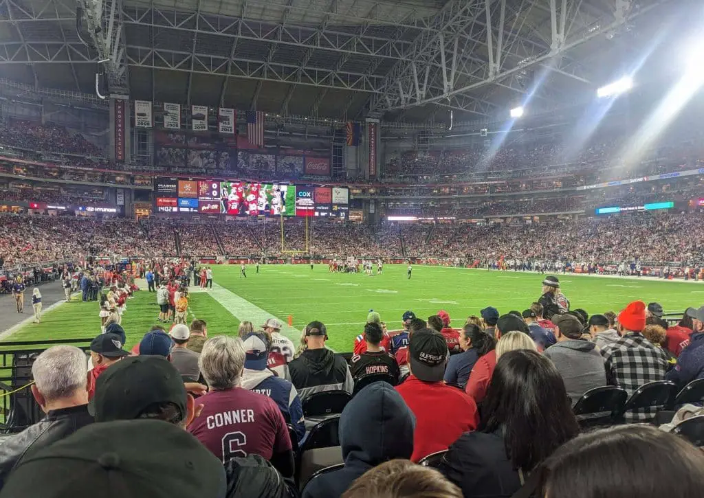 Best seats at State Farm Stadium for Arizona Cardinals games and concerts