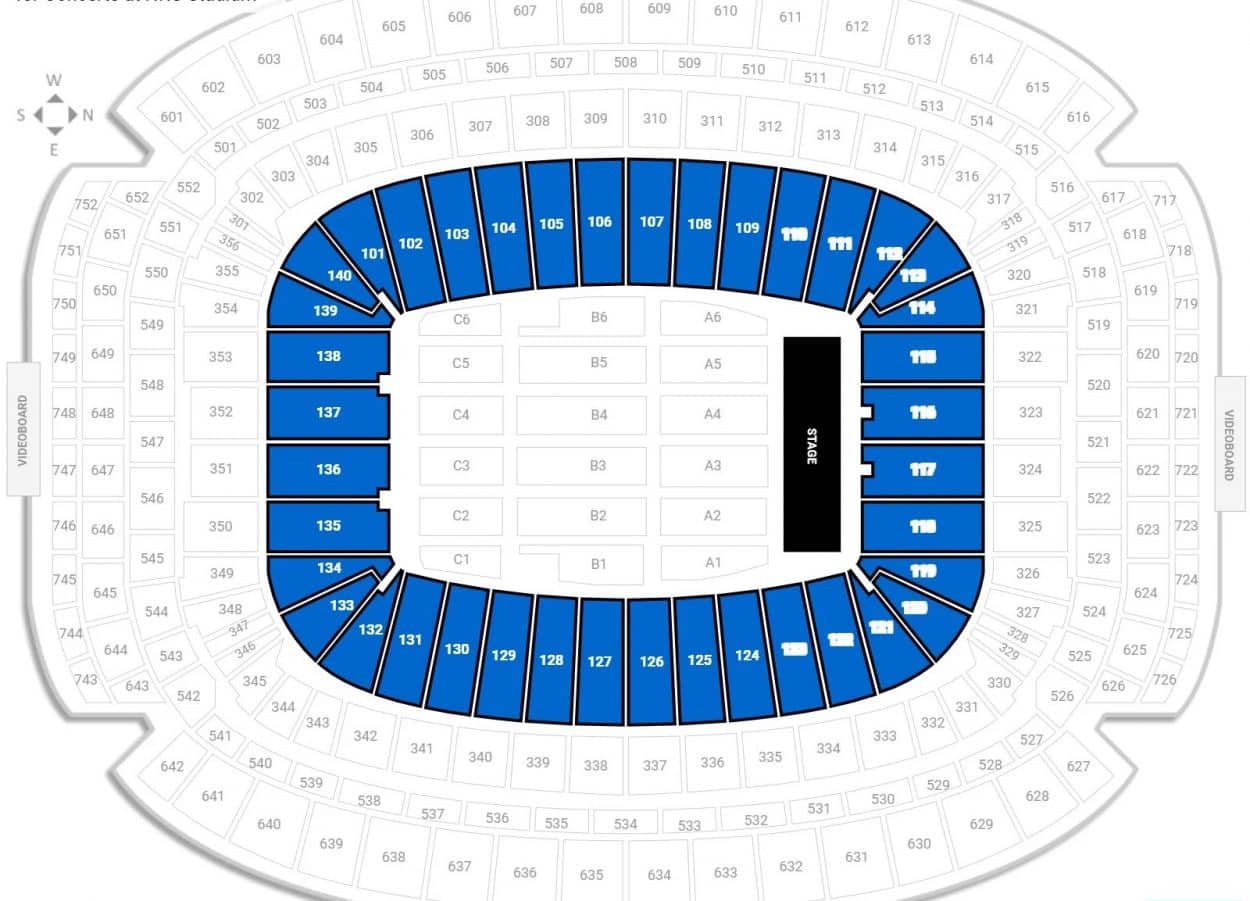 Seat reviews at NRG Stadium for Houston Texans games and concerts