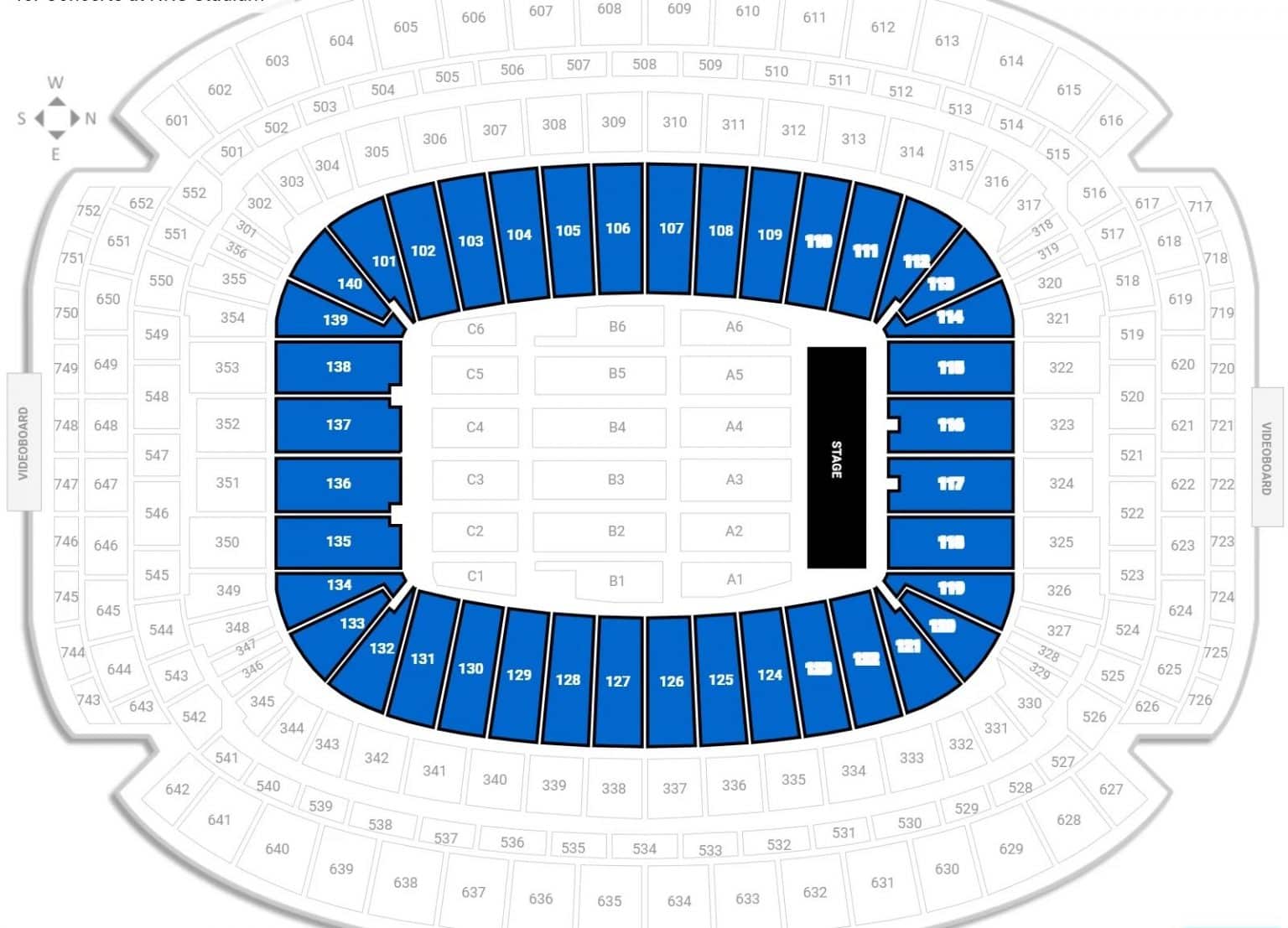 Seat reviews at NRG Stadium for Houston Texans games and concerts