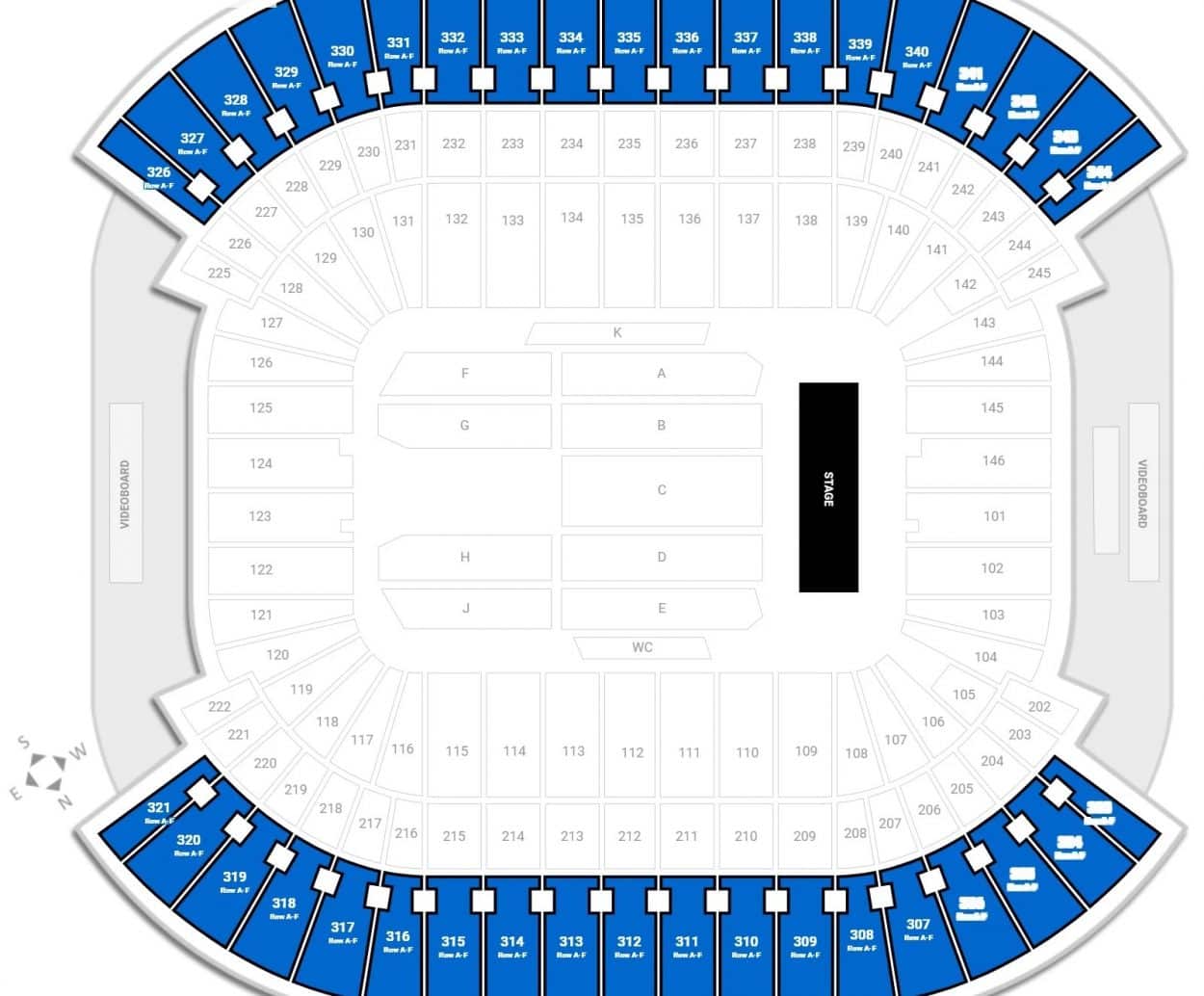 Best seats at the Nissan Stadium in Tennessee