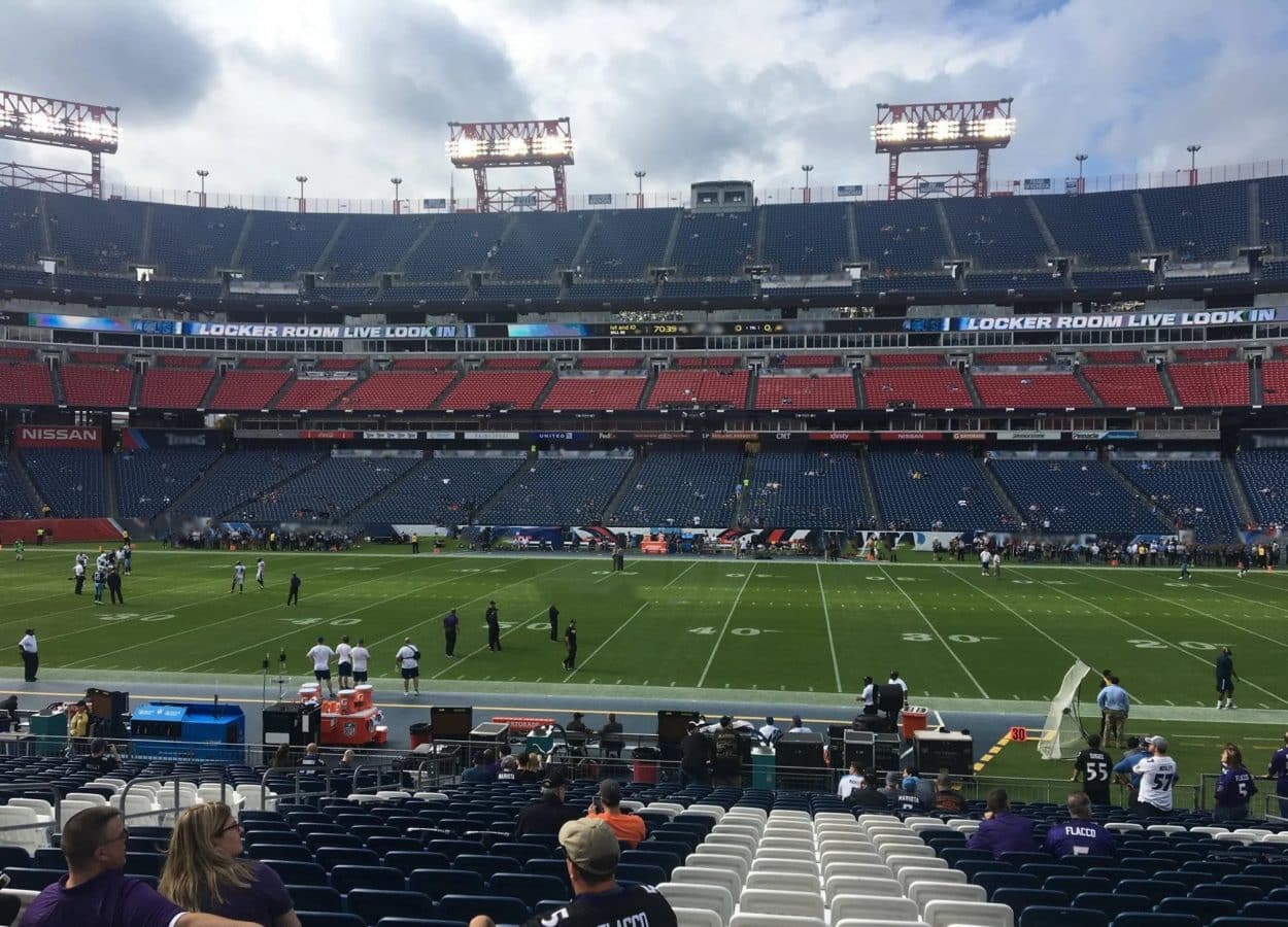 Best seats at the Nissan Stadium in Tennessee