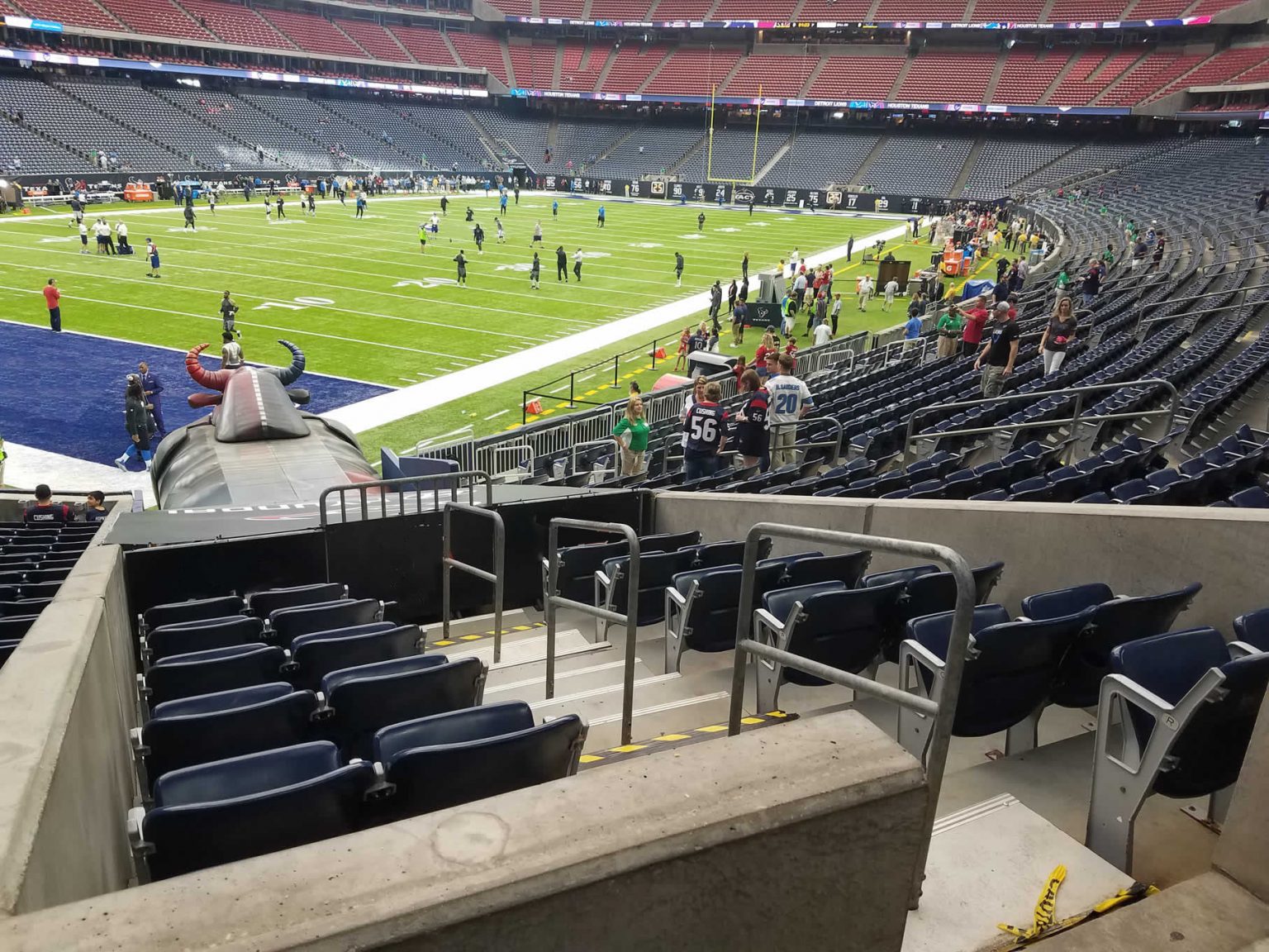 Seat reviews at NRG Stadium for Houston Texans games and concerts