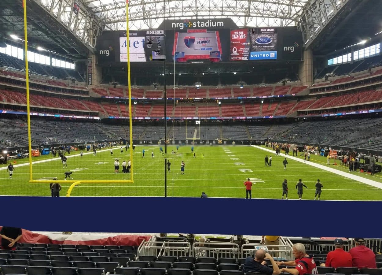Seat reviews at NRG Stadium for Houston Texans games and concerts