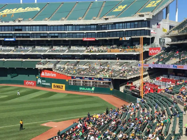 Seat reviews of Oakland Coliseum for A’s Games, Concerts, Shade & View